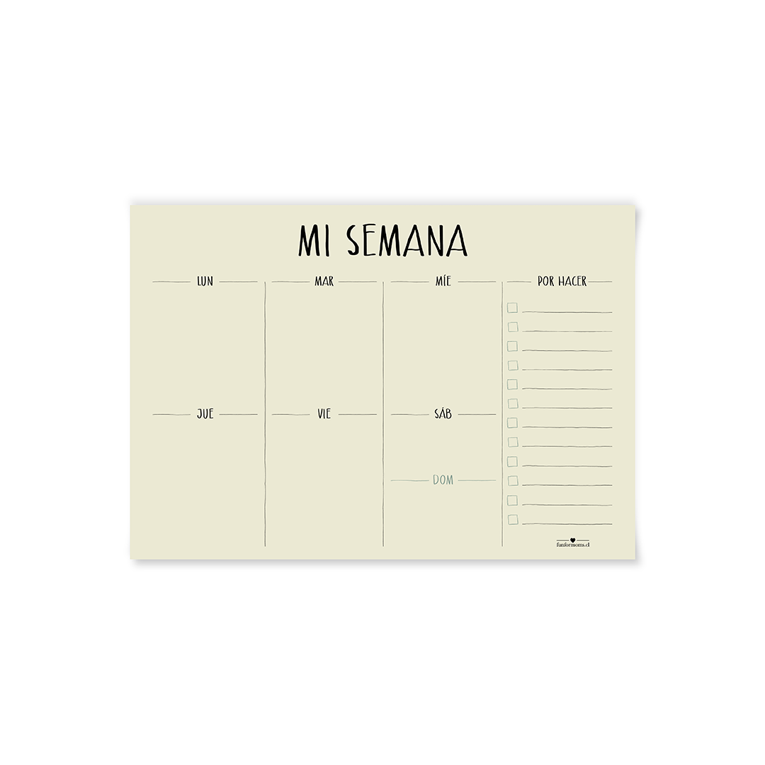 Planner Semanal – Paperly