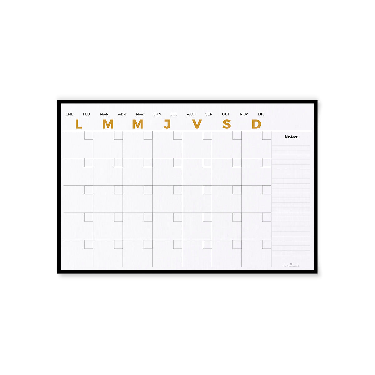 Calendario Mediano – Paperly